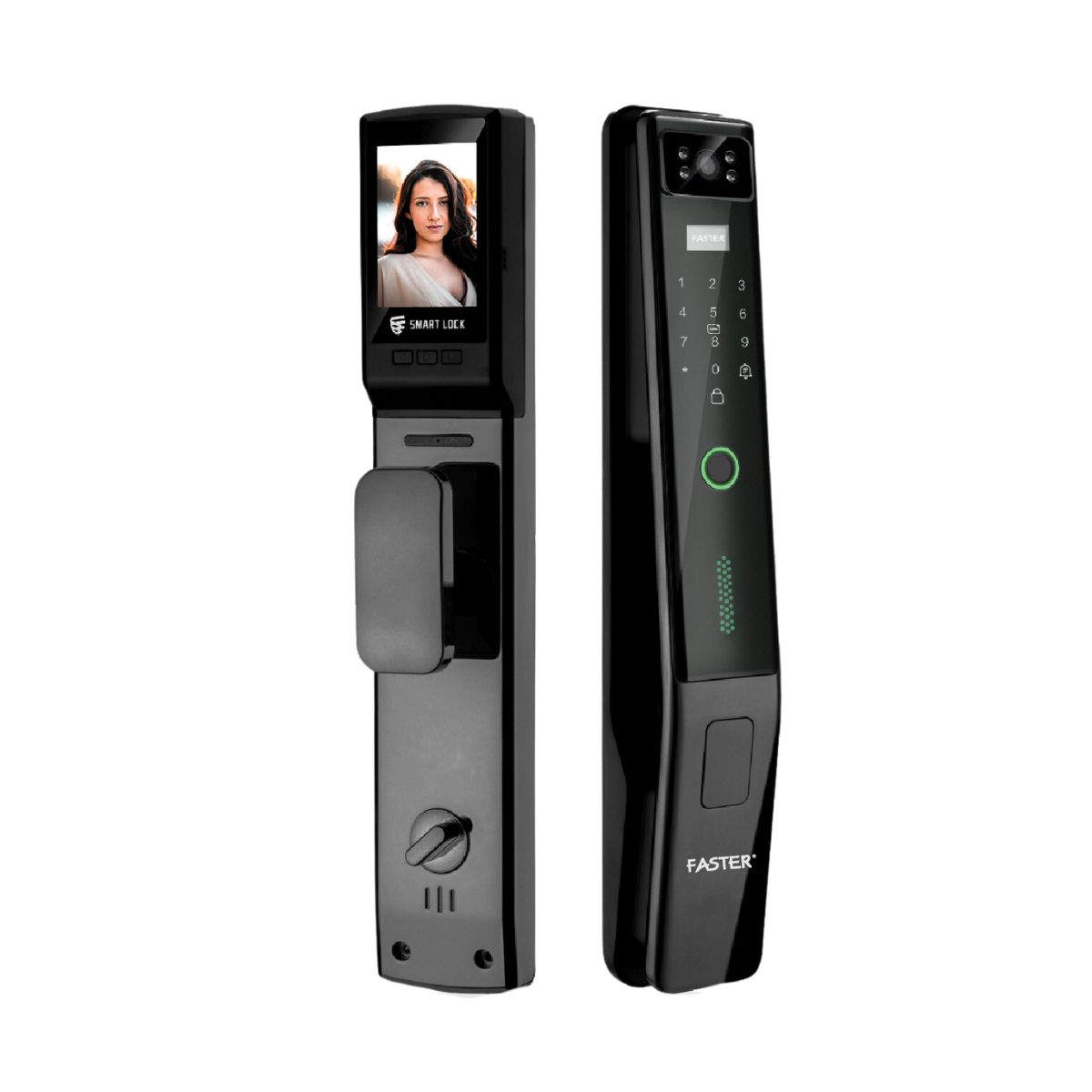 Khóa cửa chuông hình FS FS006 BG | Vân tay, thẻ từ, mật mã, App Wifi